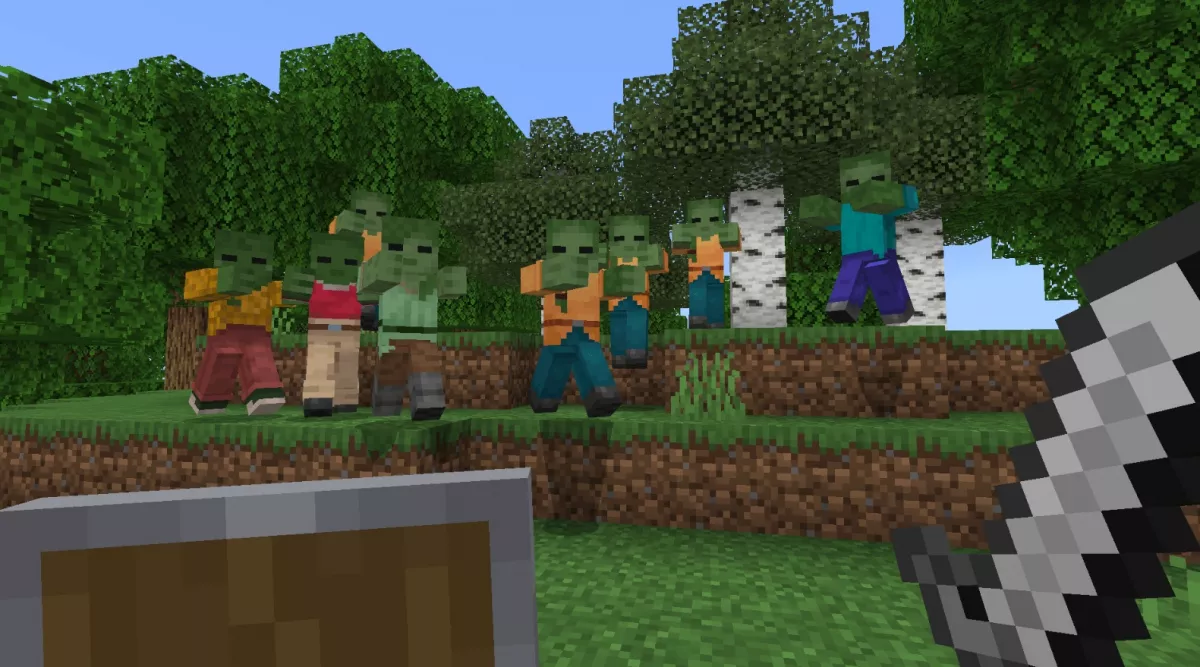 Текстуры Zombie Default Skins » Modmcpe.net — всё для любителей игры ...