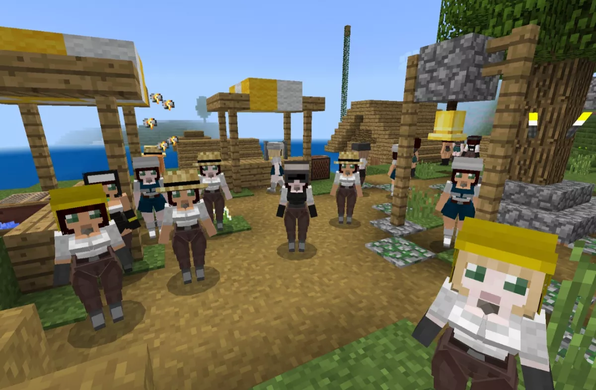 Текстуры Village Girls » Modmcpe.net — всё для любителей игры Minecraft на Android