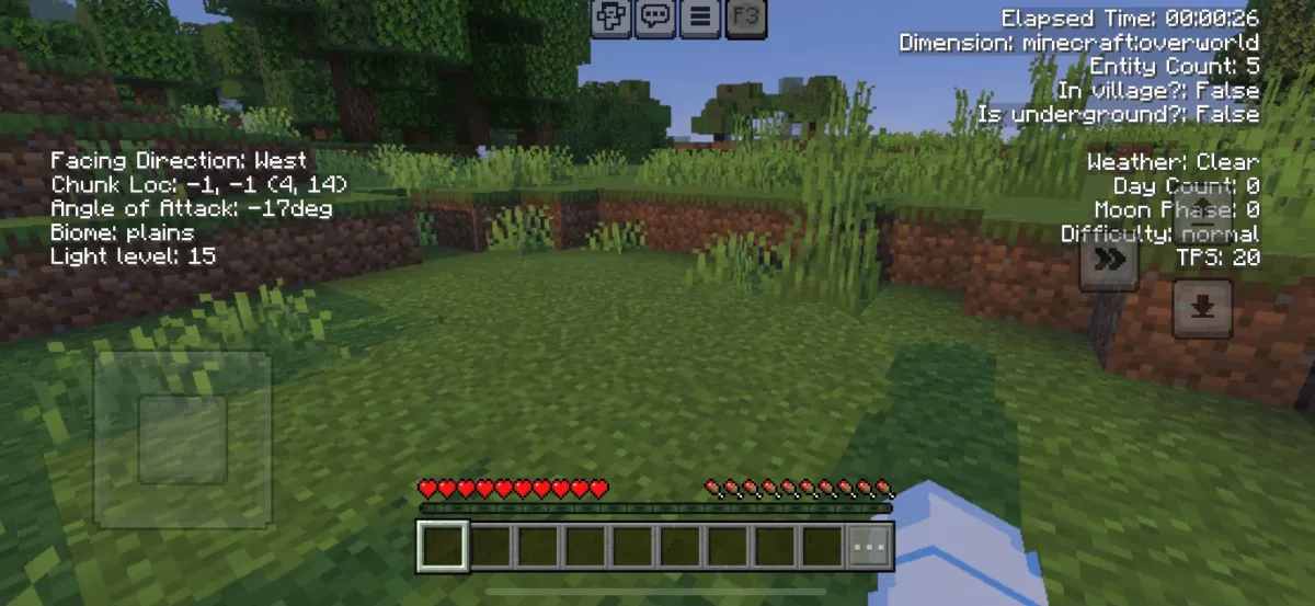 Мод F3 Debug Screen » Modmcpe.net — всё для любителей игры Minecraft на ...