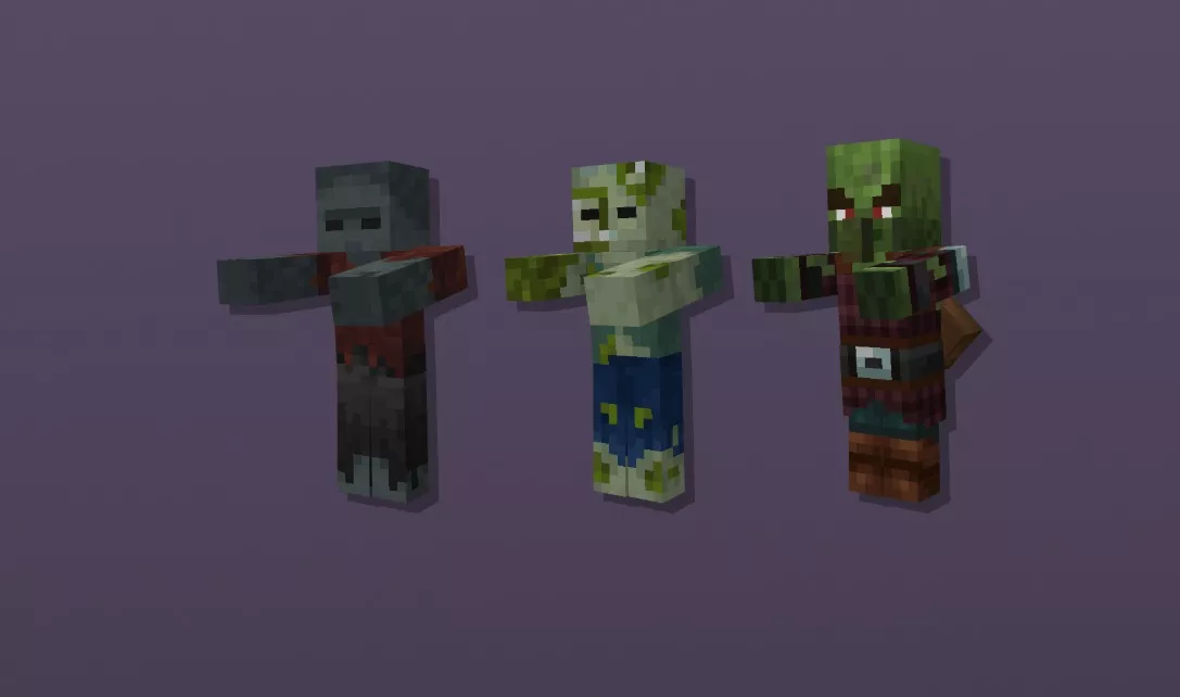 Текстуры Better Zombies » Modmcpe.net — всё для любителей игры Minecraft на Android